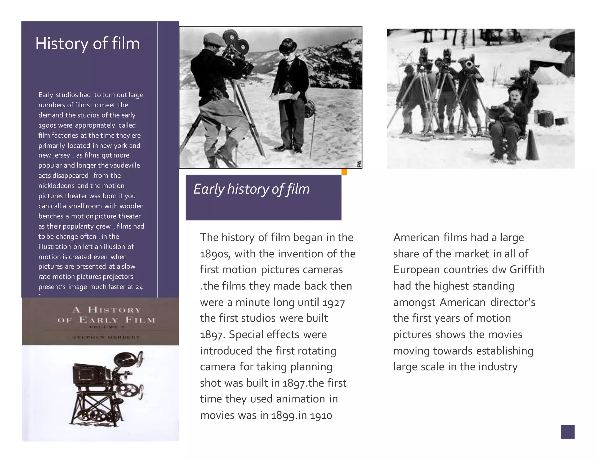 History of cinema | DOCX | Photography | Arts and Crafts
