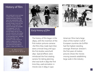 History of cinema | DOCX | Photography | Arts and Crafts