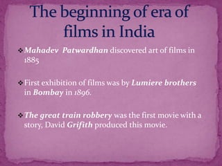 History of Hindi cinema | PPTX