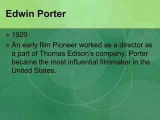 History of cinematography and short films | PPTX