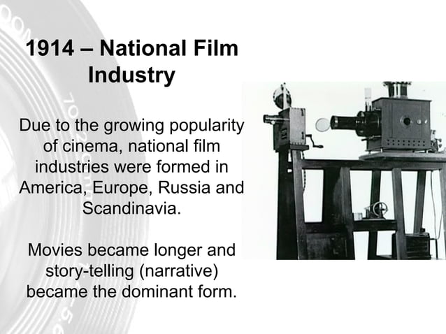 A brief history on the history of cinematography | PPTX