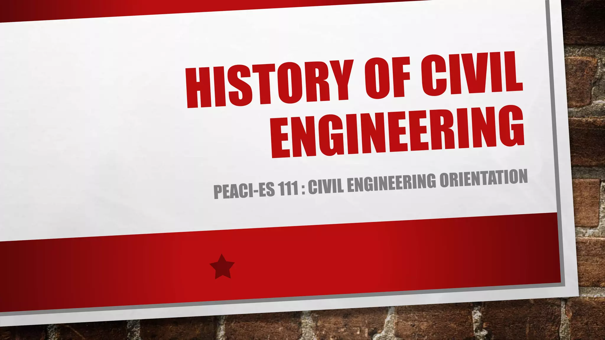 History of civil engineering | PPTX
