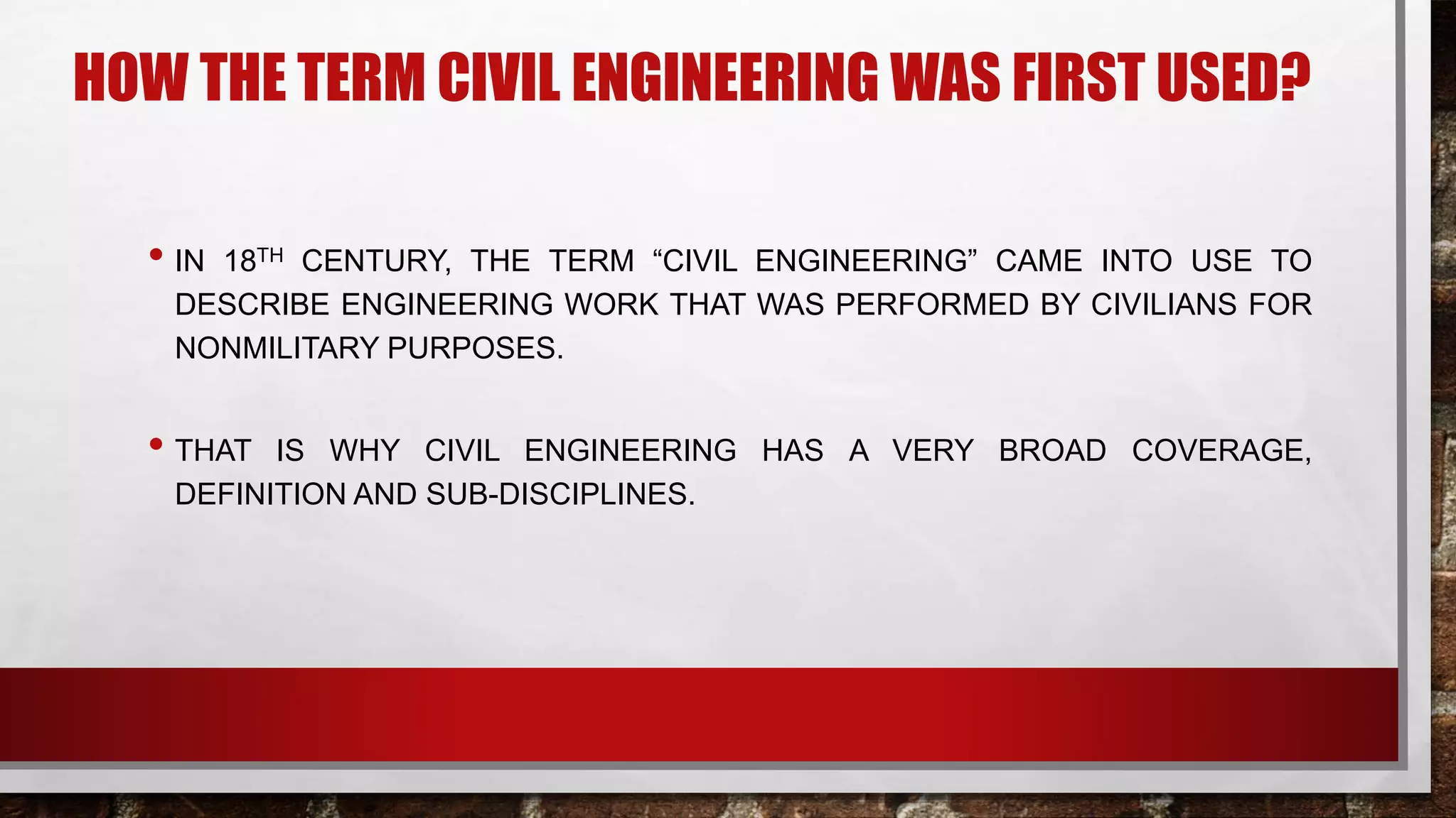 History of civil engineering | PPTX | Civil Engineering Industry ...