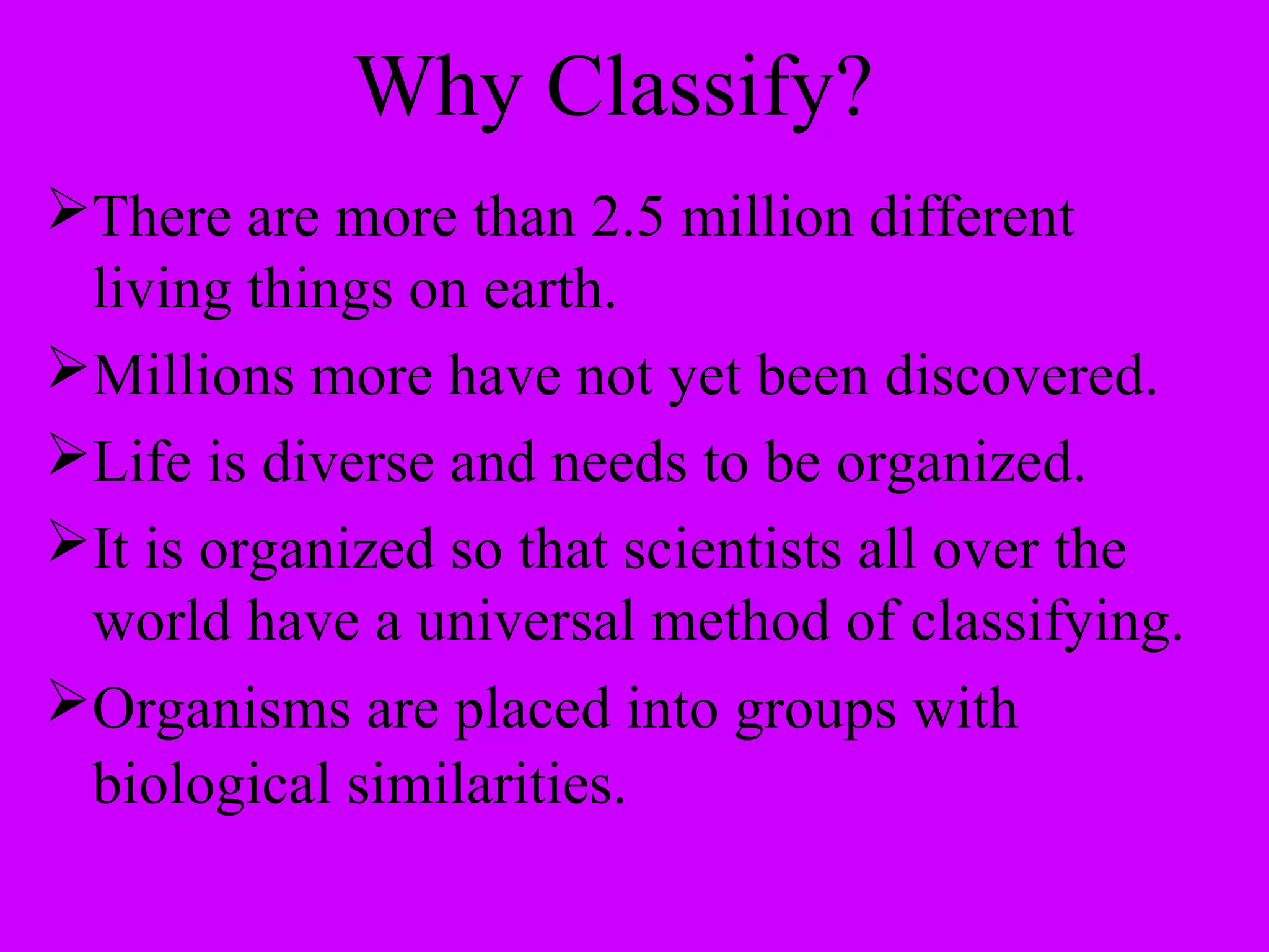 History of classification | PPT
