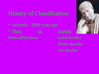History of classification | PPT