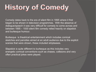 History Of Comedy | PPTX