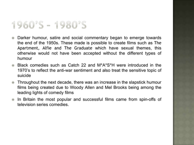 History of comedy genre | PPT