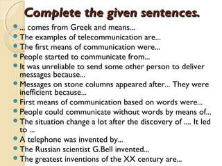 History of communication | PPT