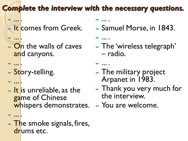 History of communication | PPT