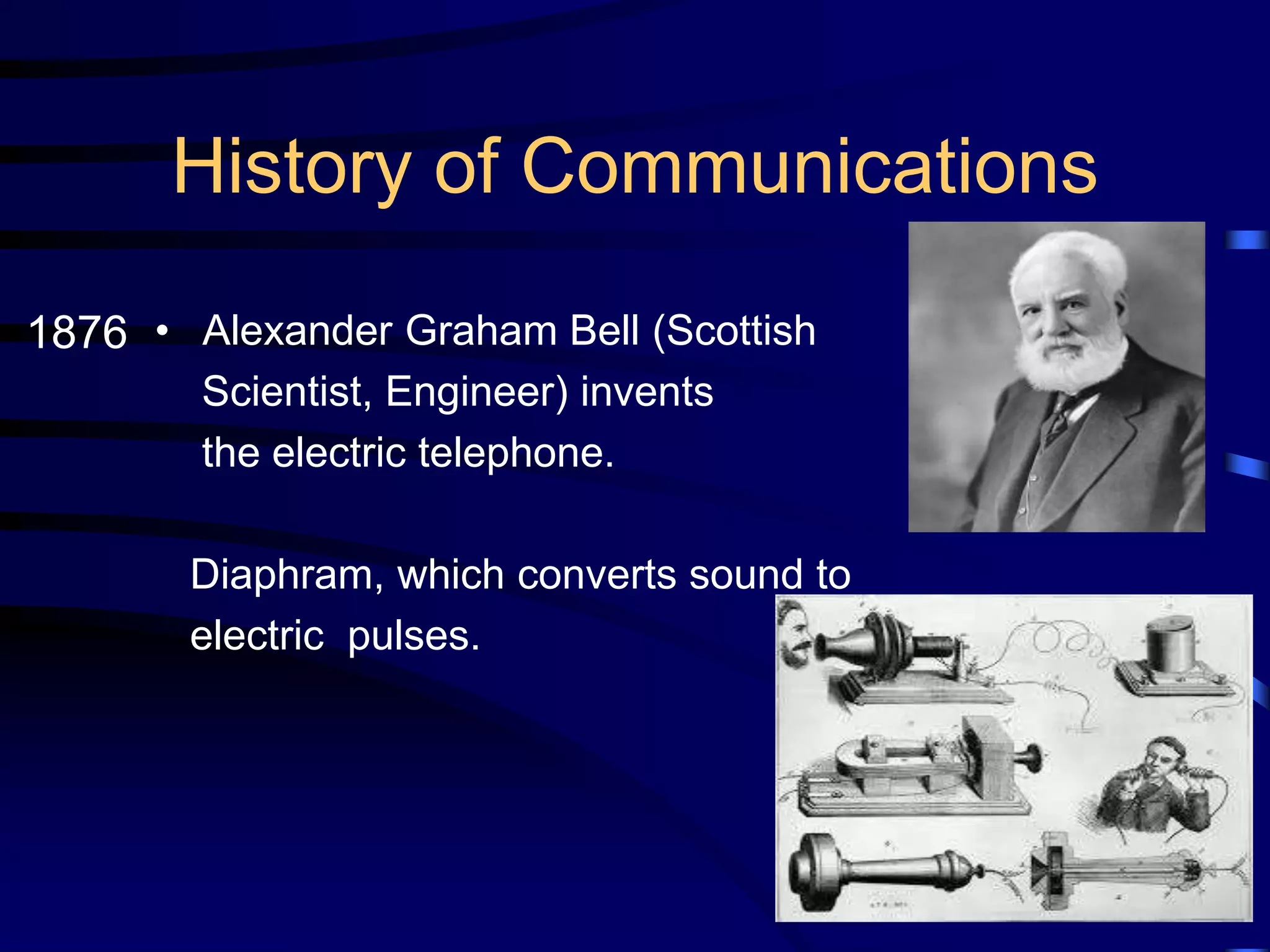 History of communication up to 1933 | PPTX