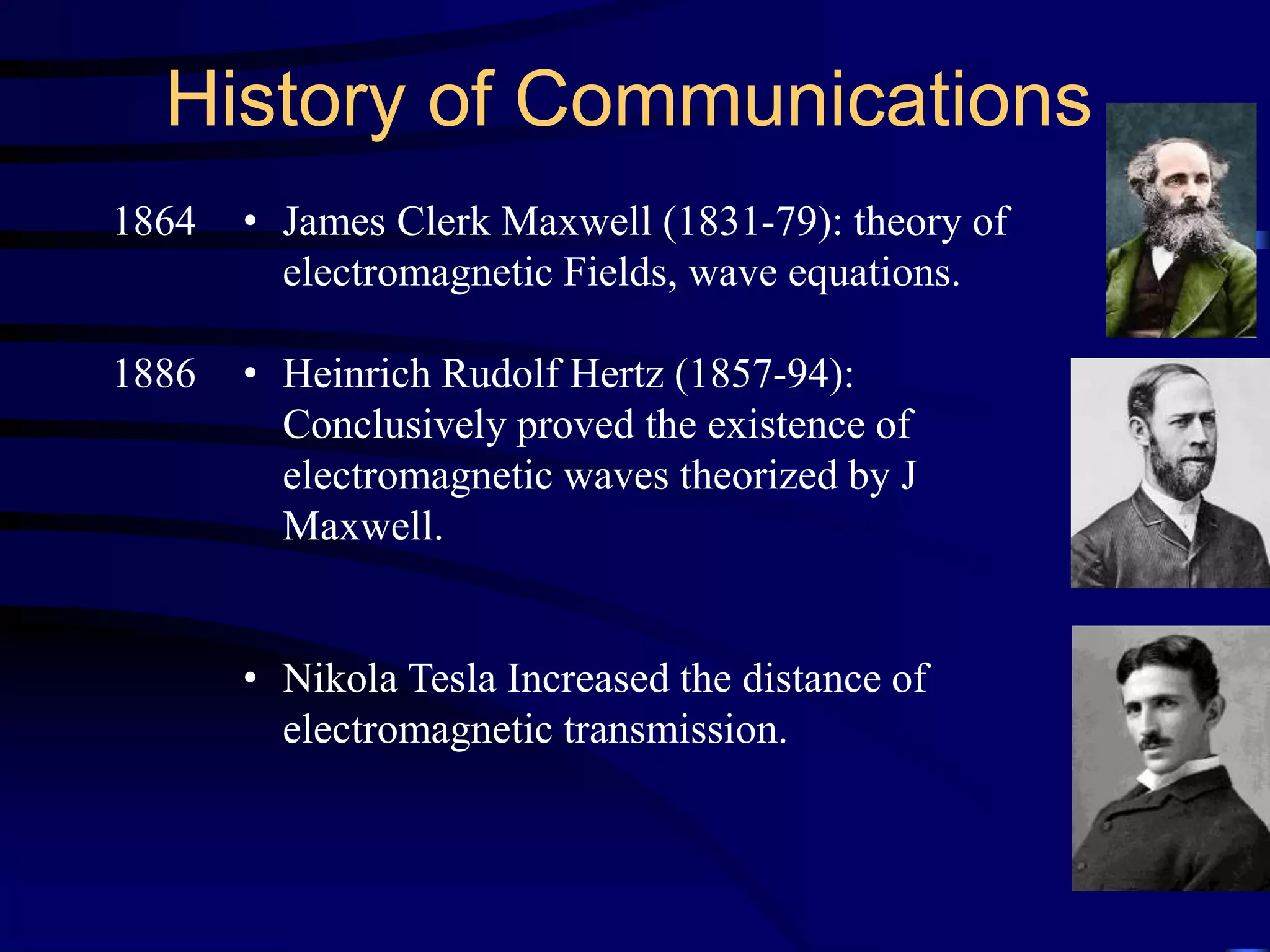 History of communication up to 1933 | PPT