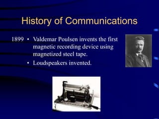 History of communication up to 1933 | PPT