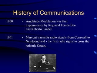 History of communication up to 1933 | PPT