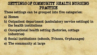 History of community health nursing | PDF