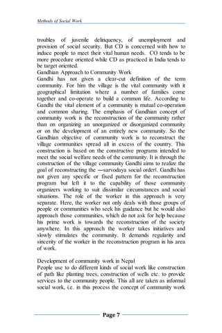 History of community work | DOCX