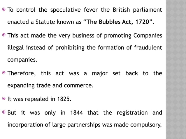 History of Company law in England Power Ppt | PPT