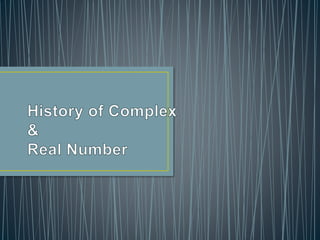 History of complex | PPTX