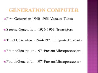 History of computer | PPT | Free Download