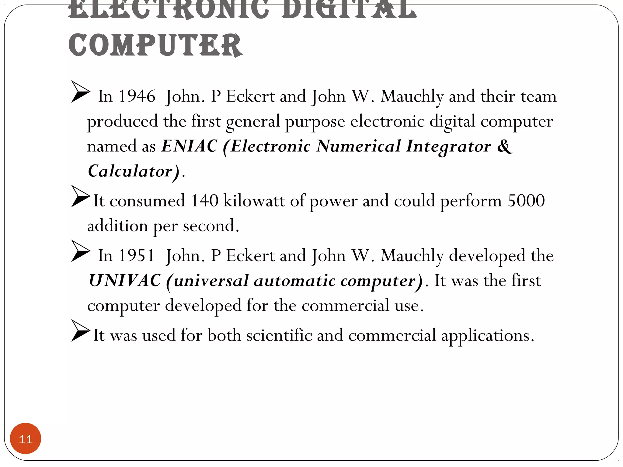 History of Computer | PPT