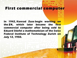 History of computer | PPT | Computing | Technology & Computing
