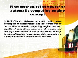 History of computer | PPT | Computing | Technology & Computing