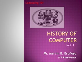 History of computer | PPTX