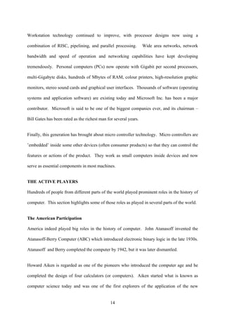 History of computer | PDF