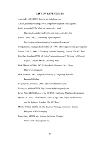 History of computer | PDF