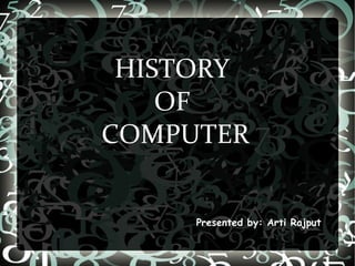 History of computer | PPT