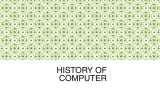 History of computer | PPT