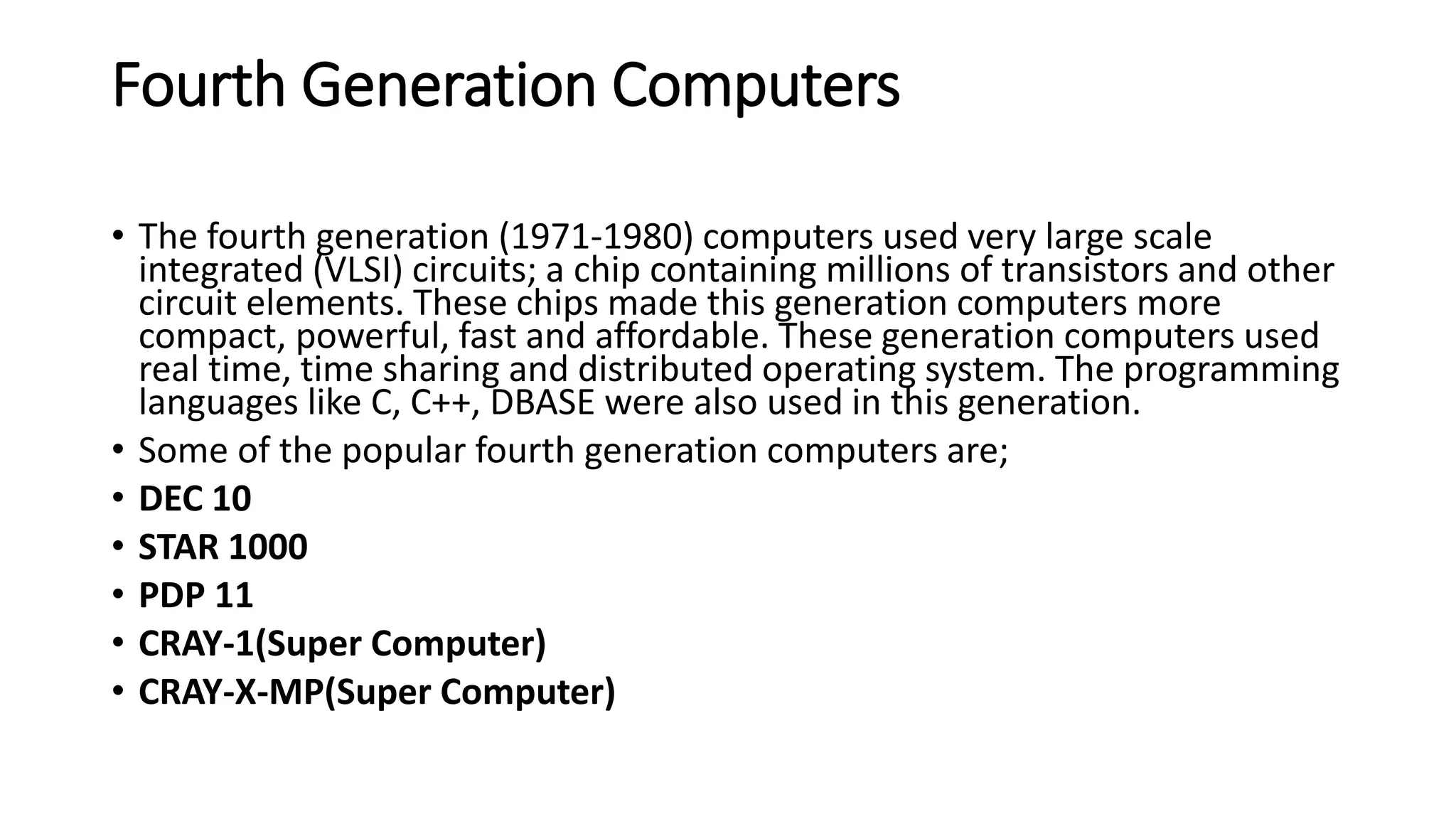 History of computer with pictures and descriptions | PPTX