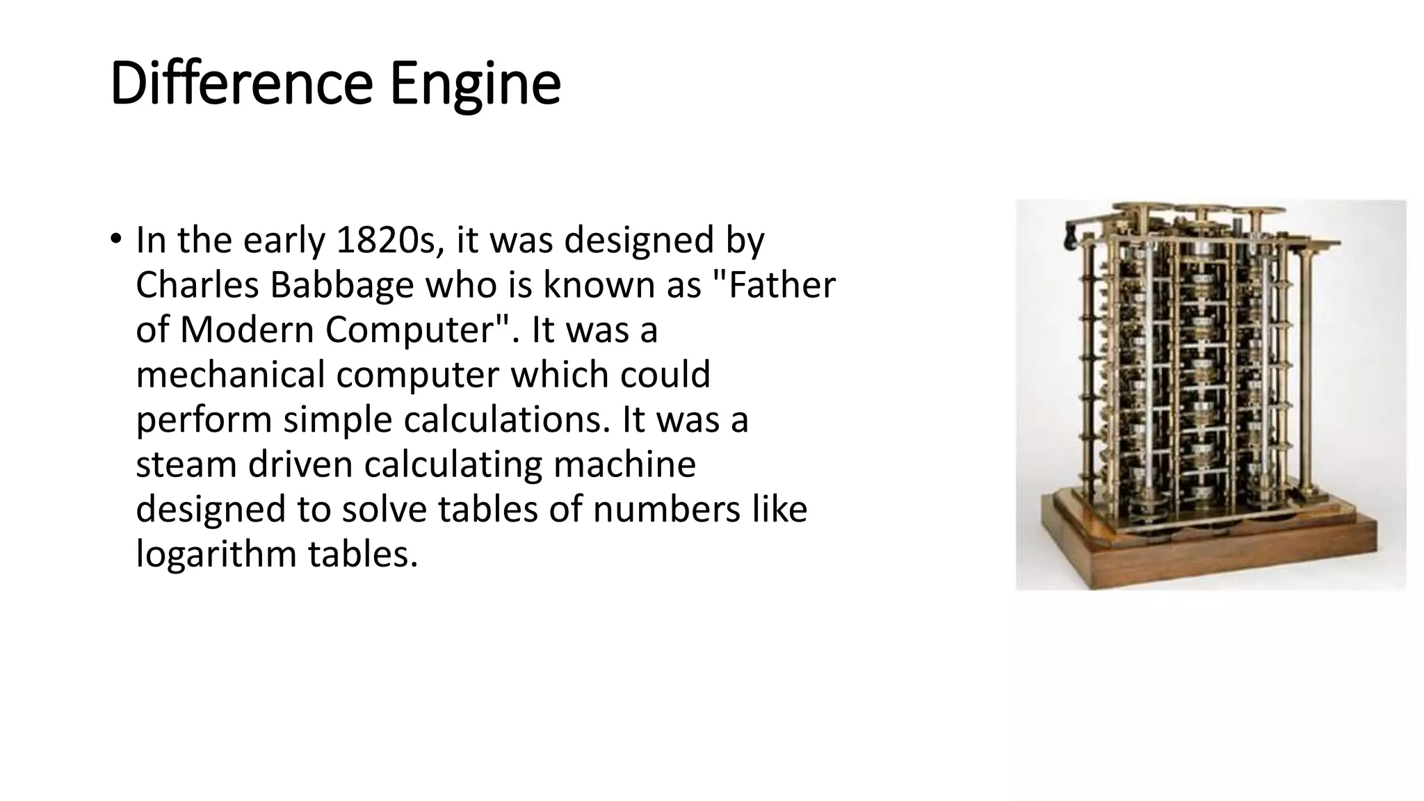 History of computer with pictures and descriptions | PPTX