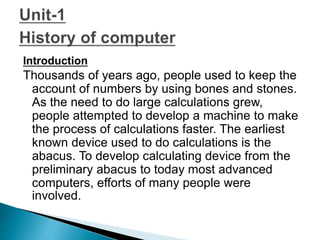 History of computer | PPTX