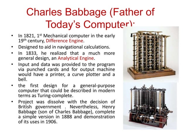 History of computer | PPTX | Computing | Technology & Computing