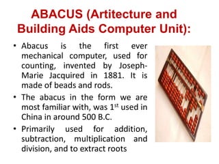 History of computer | PPTX