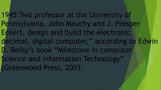 HISTORY OF COMPUTER.karl baroquillo.pptx | Computing | Technology & Computing