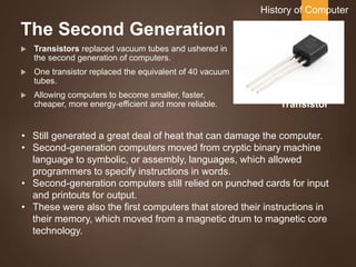 historyof computer and generation of computer | PPTX