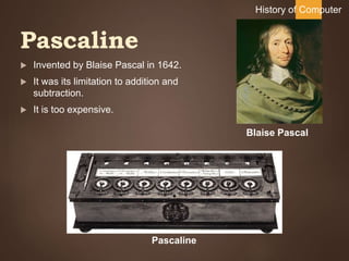 historyof computer and generation of computer | PPTX