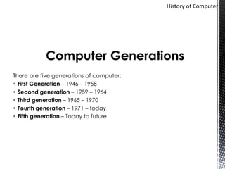history of the computer technology for beginners | PDF