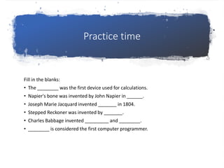 History of computer slide | PPTX