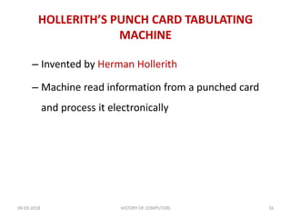 History of computers | PPT