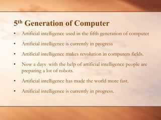 History of computer | PPTX