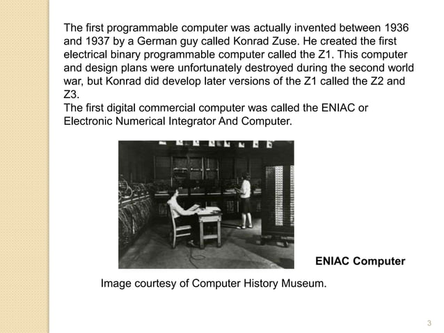 History of computer and classification of computers | PPSX | Laptops | Computing