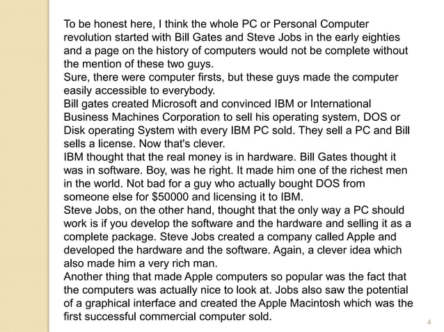 History of computer and classification of computers | PPSX | Laptops | Computing