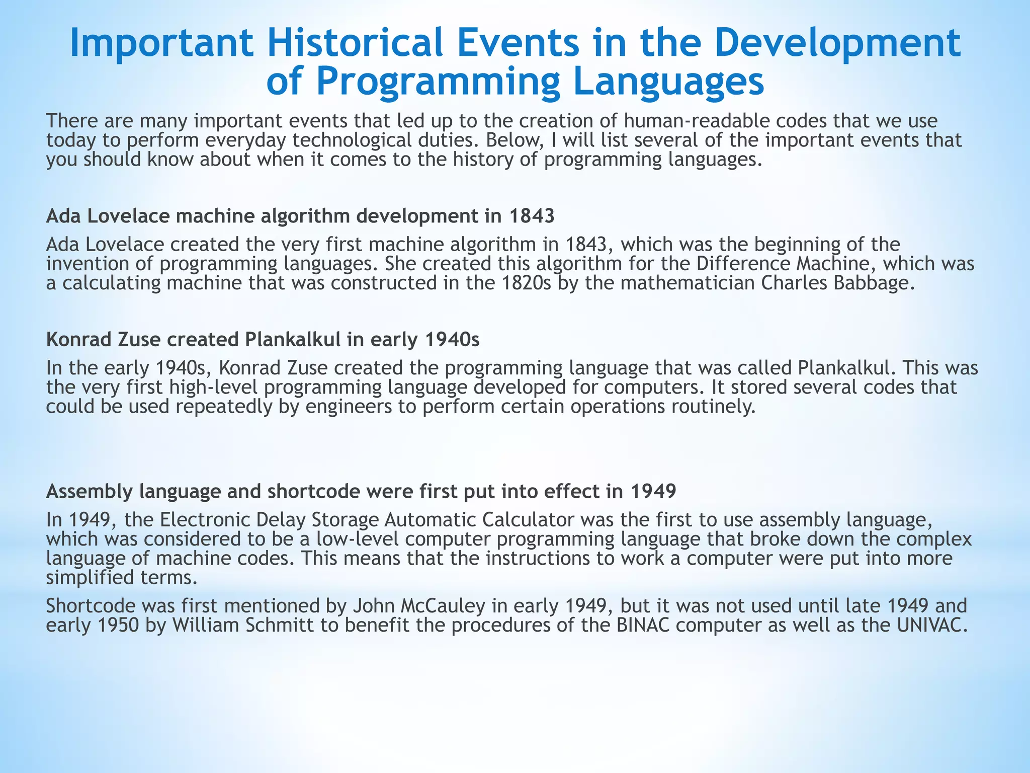 History Of Computer Programming Languagespptx 