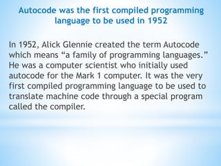 History of Computer Programming Languages.pptx