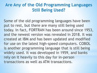 History of Computer Programming Languages.pptx