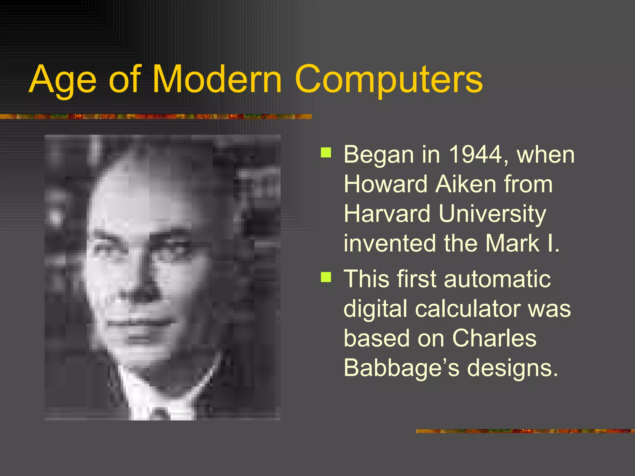 History of Computers - Grade 6 | PPT