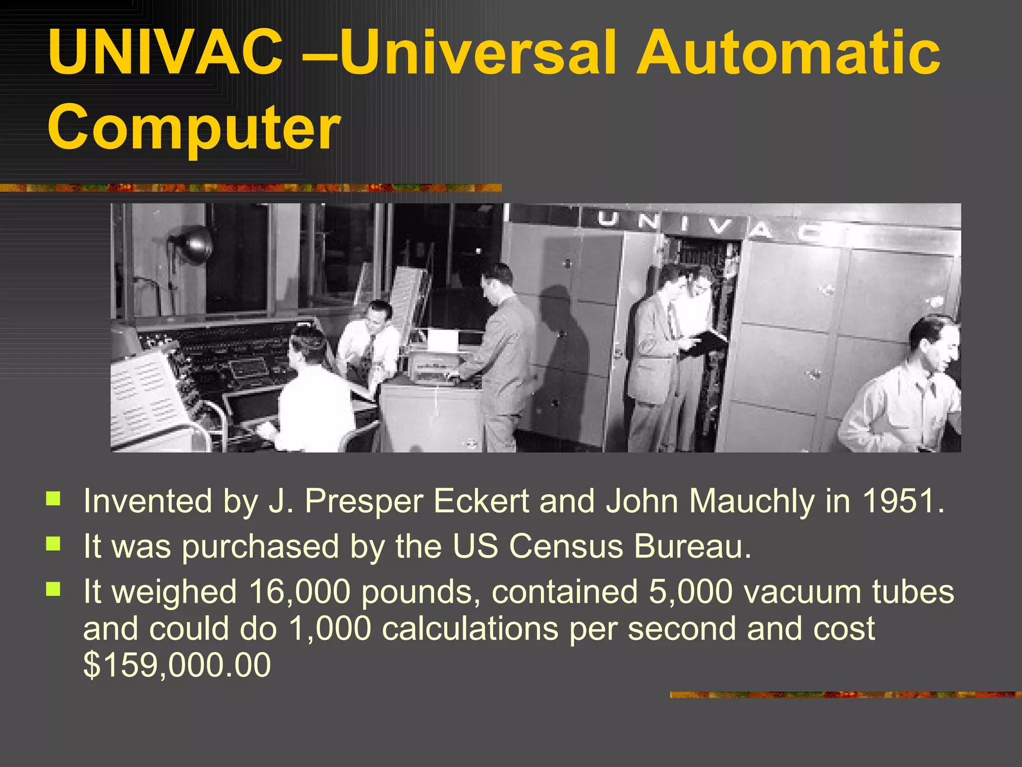 History of Computers - Grade 6 | PPT