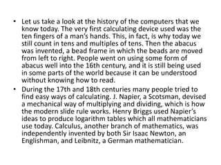 History of computers | PPTX